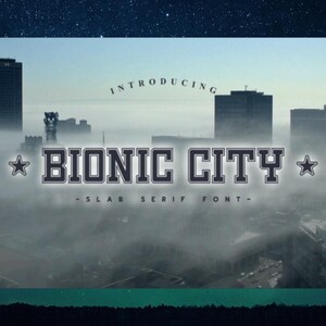 Bionic City Font - Slab Serif Fonts, Modern Font, Boho Font, Branding ...