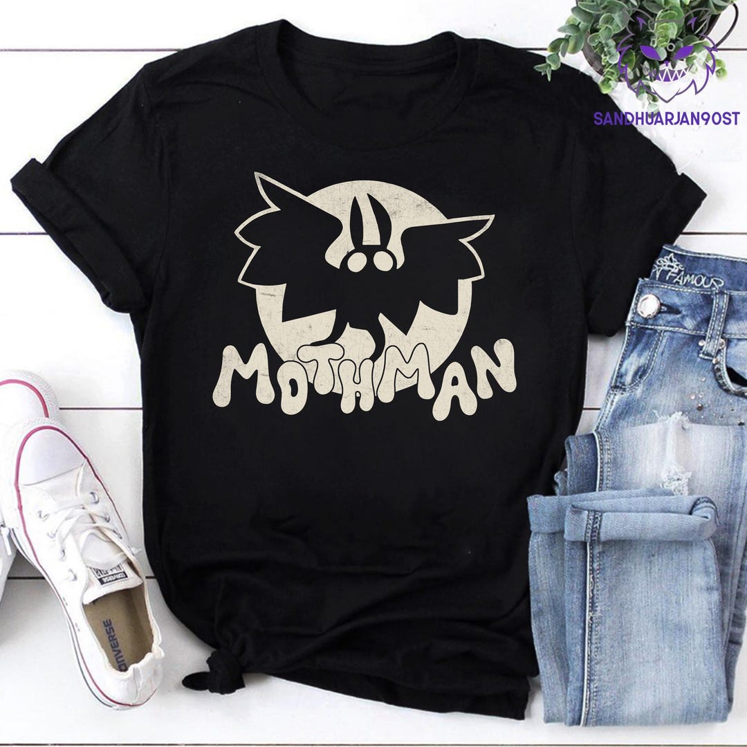 Mothman Vintage, Cryptozoology Gifts, Moth Man Legend Anatomy T-shirt ...