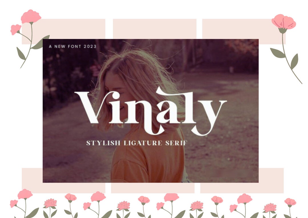 Vinaly Font - Vintage Font, Valentine Font, Handwritten Fonts, Wedding ...