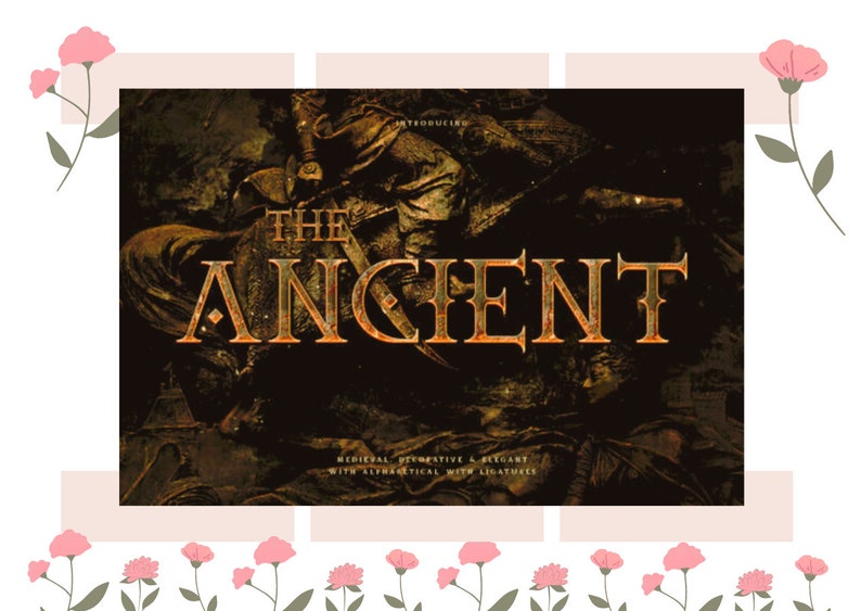 The Ancient Font - Retro Font, Vintage Font, Wedding Font, Calligraphy ...