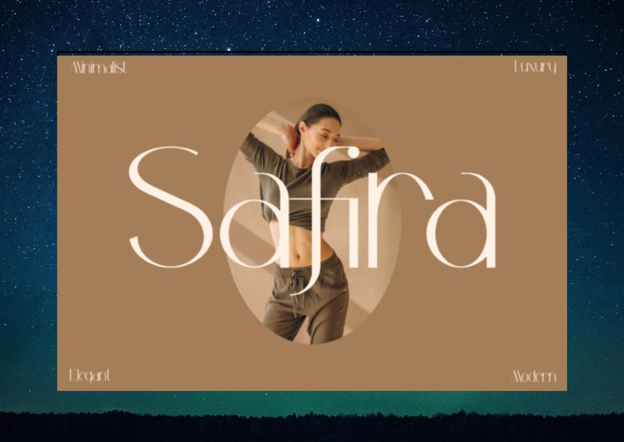 Safira Font - Sans Serif Font, Calligraphy Font, Script Font ...