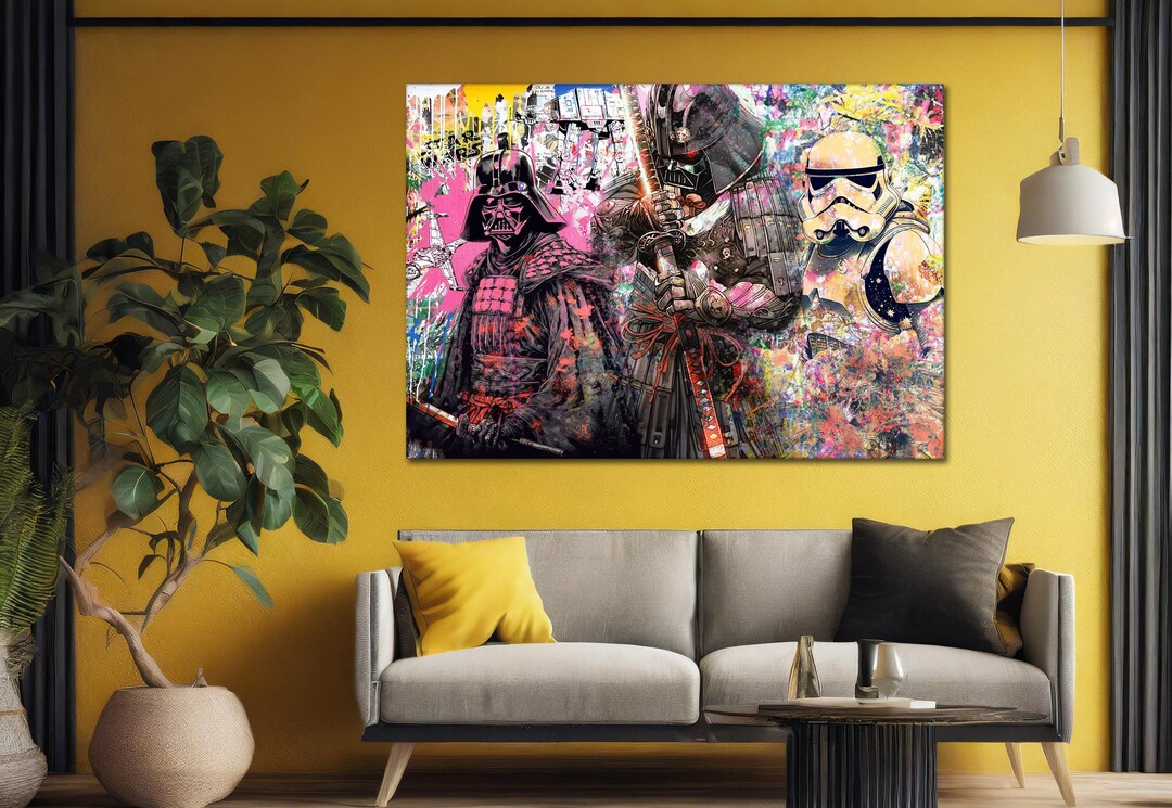 Anakin Skywalker Pop Art Print, Banksy Art, Darth Vader Wall Art Canvas ...