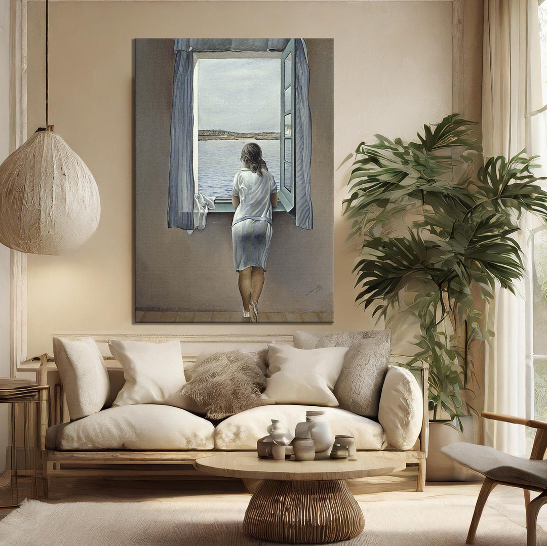 CANVAS ART PRINT Figure at the Window Canvas Print Salvador Dali ...