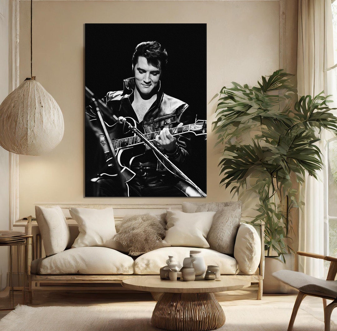 Elvis Presley Canvas Wall Art, King of Rock Elvis Presley, Elvis 1693 ...