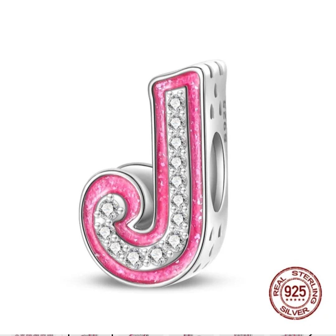 2024 Barbie Collection Letter J Pandora Charms 925 Silver - Etsy