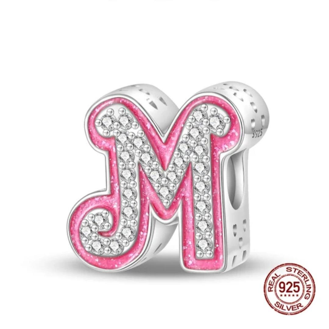 2024 Barbie Collection Letter M Pandora Charms 925 Silver - Etsy