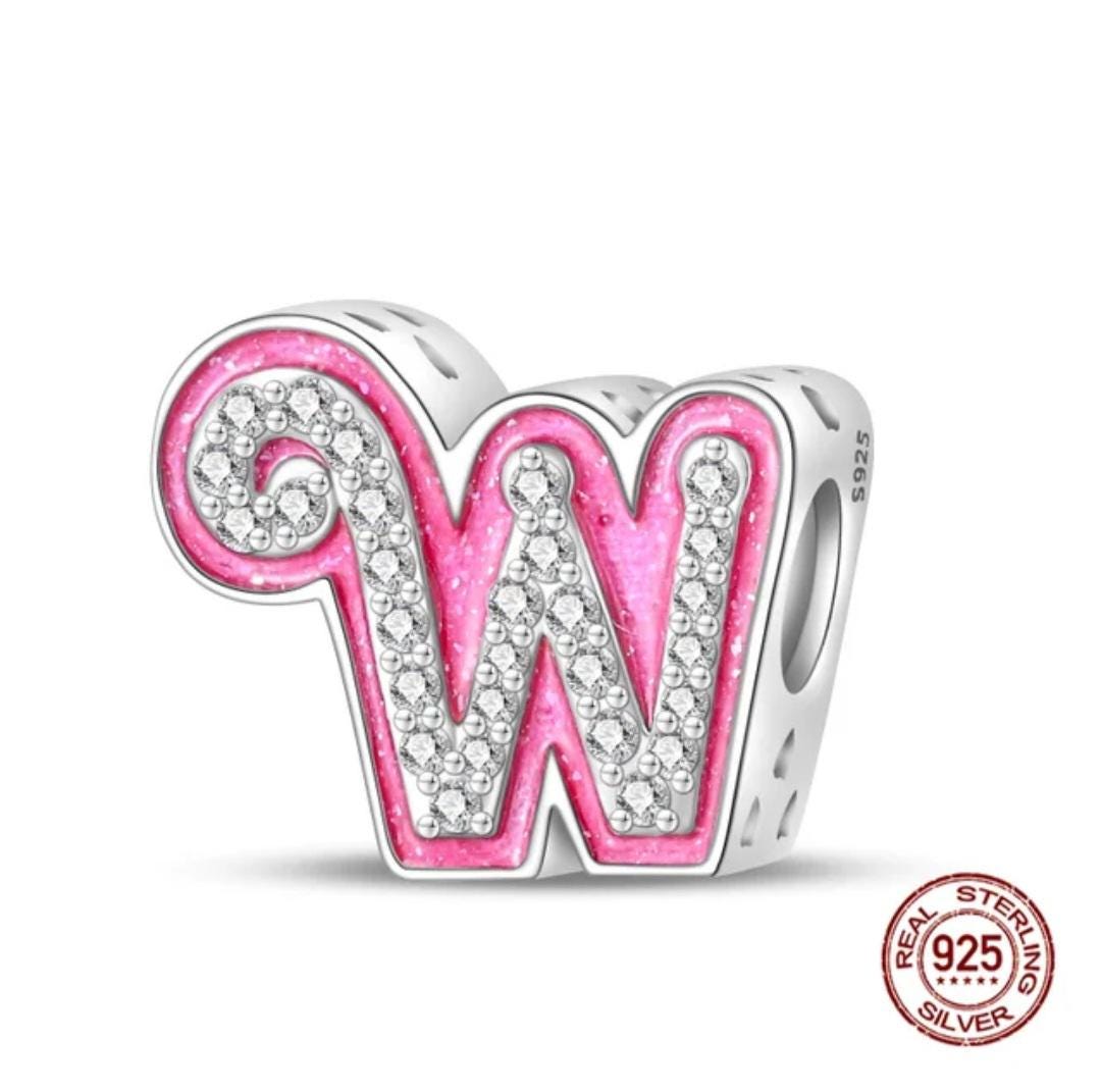 2024 Barbie Collection Letter W Pandora Charms 925 Silver - Etsy