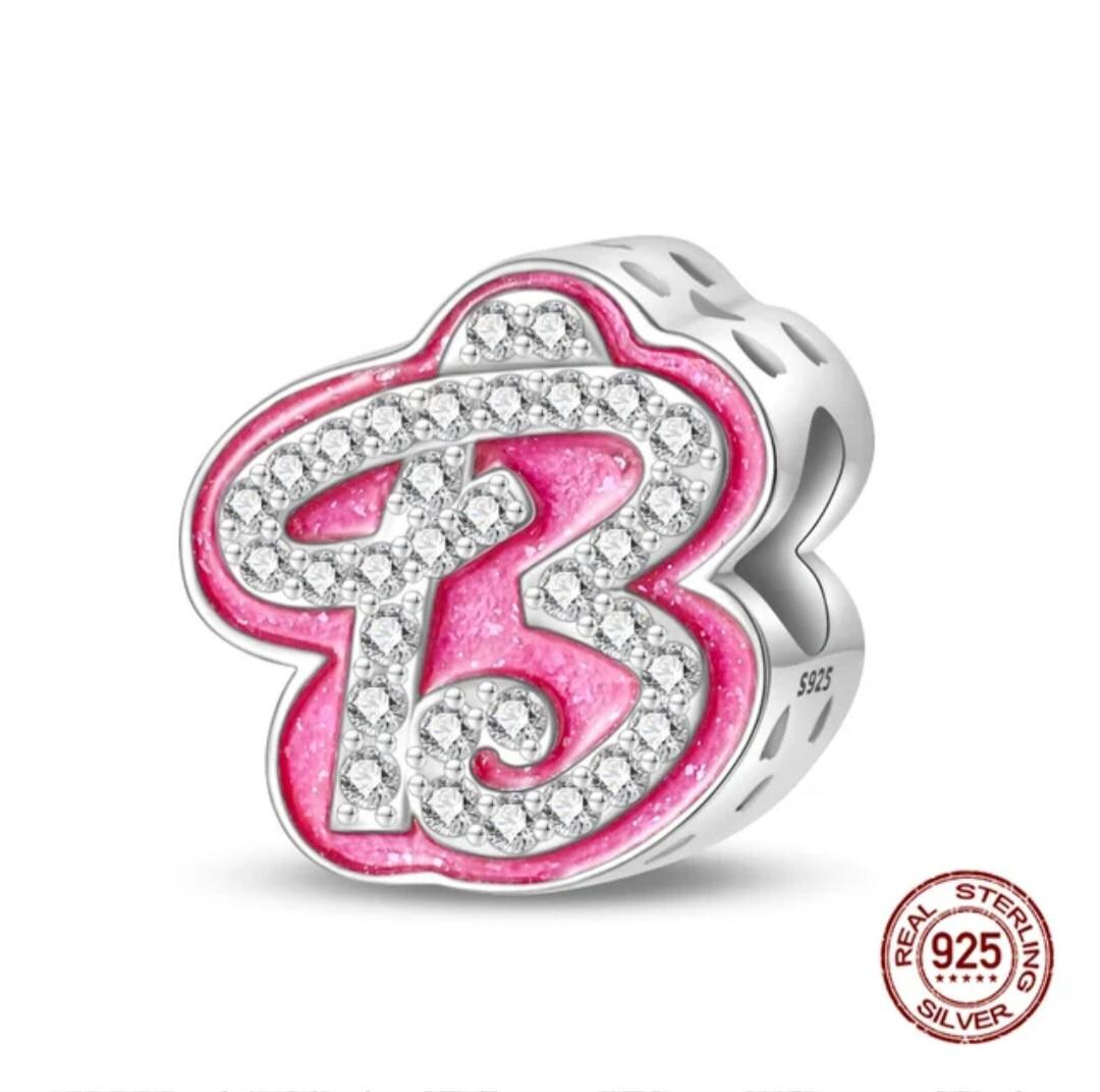 2024 Barbie Collection Letter B Pandora Charms 925 Silver - Etsy