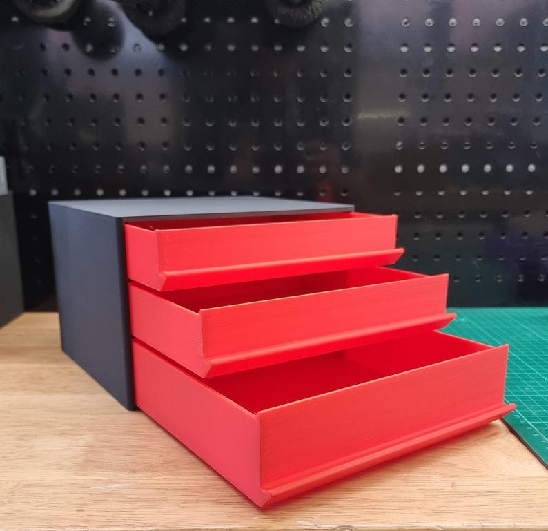 3D Printable Desktop Tool Chest Drawer / Hobby Parts Organizer/ RC Car ...