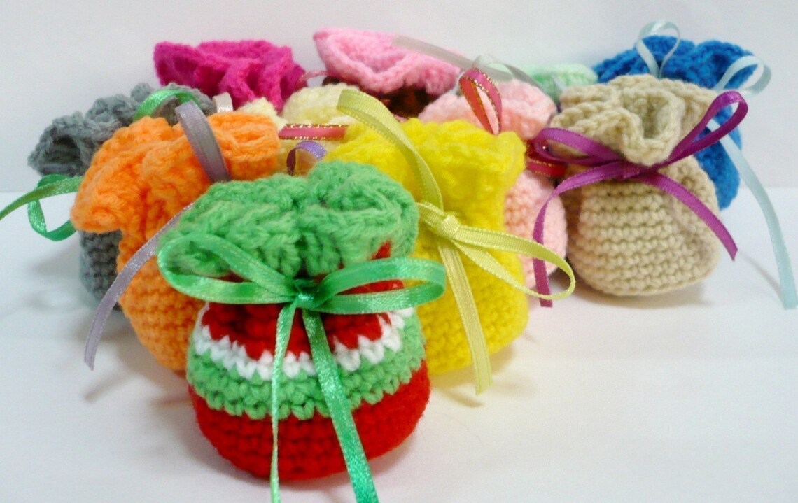 Drawstring Pouch Crochet Pattern Small Bag Crochet Pattern PDF Instant ...