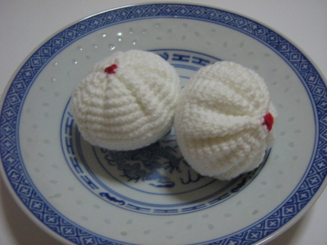Food Crochet Pattern Dim Sum Crochet Pattern PDF Instant Download Chinese Dim Sum Pork Bun and ...