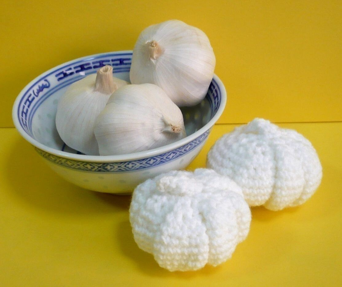 Garlic Crochet Pattern Food Crochet Pattern PDF Instant Download Garlic ...