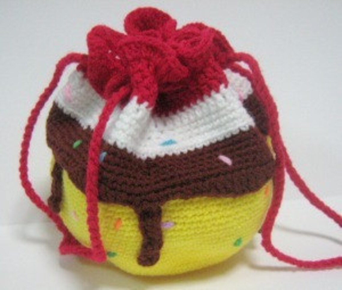 Bag Crochet Pattern Drawstring Purse Crochet Pattern PDF - Etsy