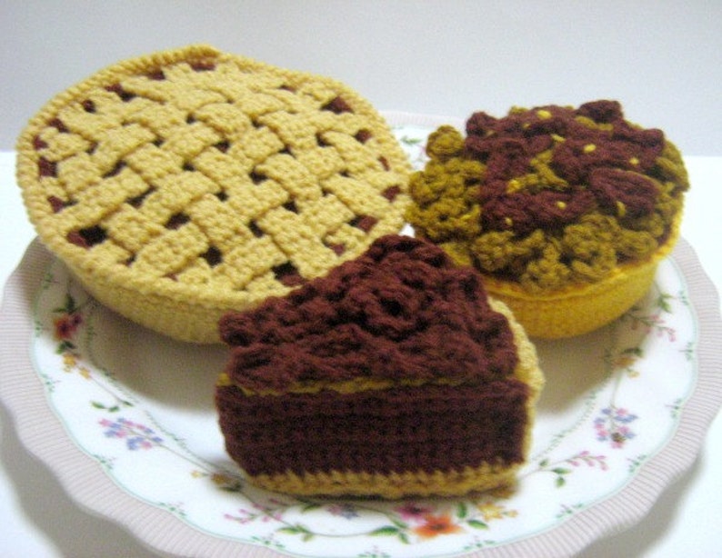 Crochet Food Pattern Pie Crochet Pattern PDF Instant Download Pecan ...