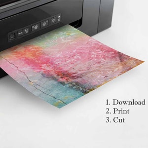 Abstract Printable Paper Pack Instant Digital Download - Journal Papers ...