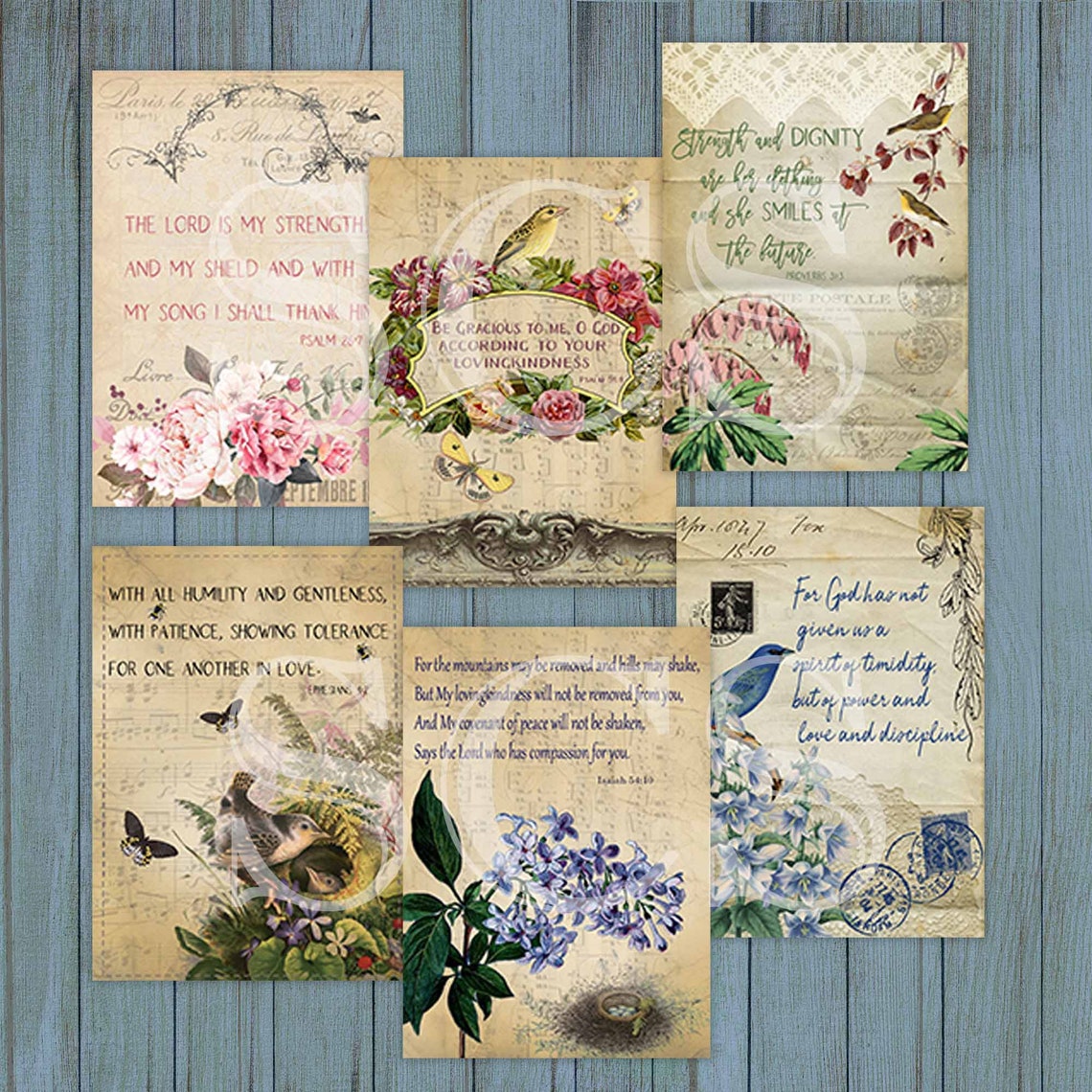 Printable Scripture Journal Cards Scripture Tags Digital - Etsy