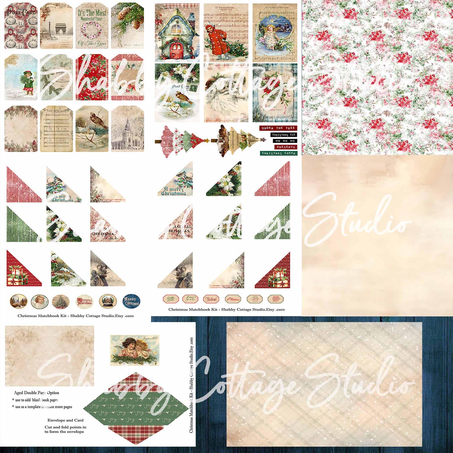 Printable Matchbox Kit With Journal - Digital Download - Christmas ...