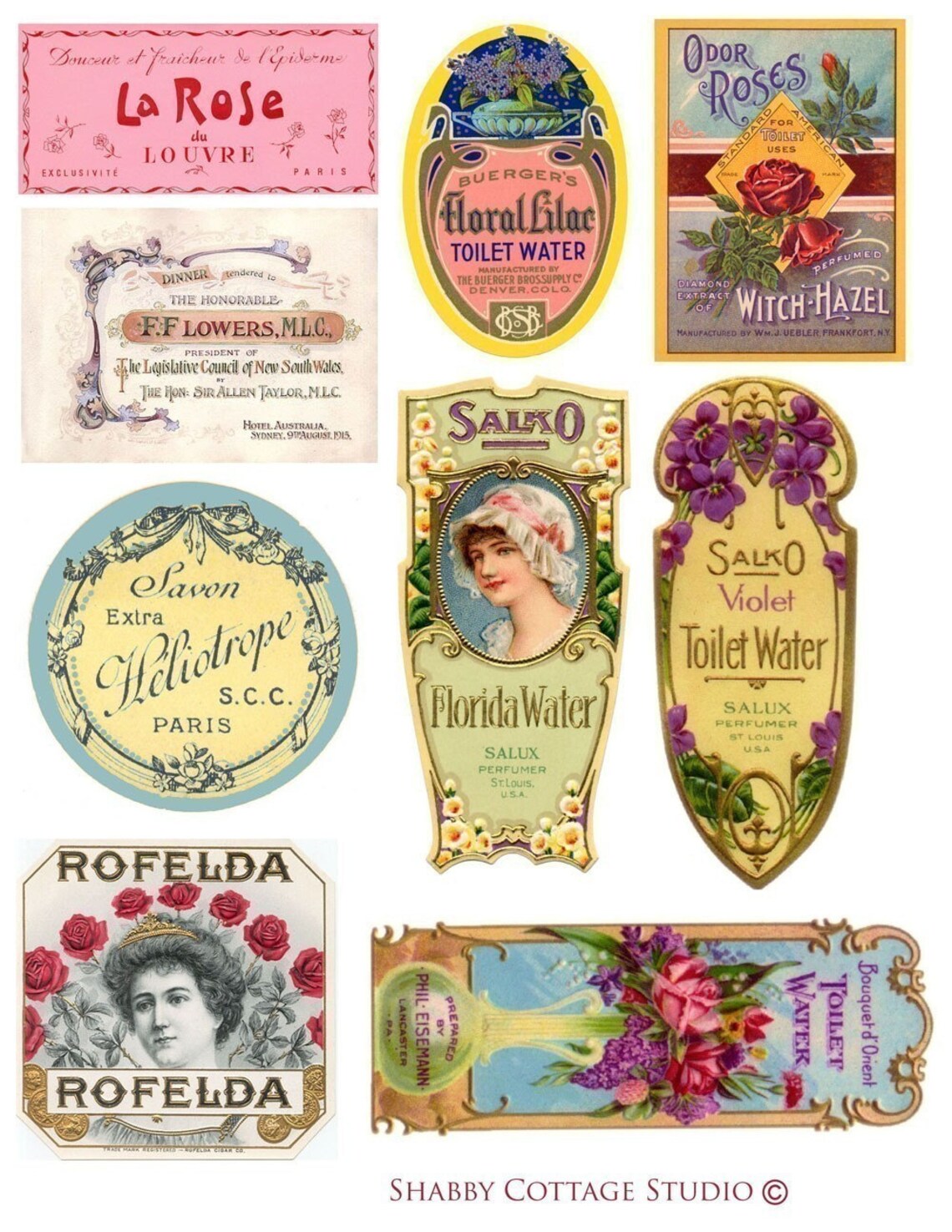 INSTANT DOWNLOAD DIGITAL Vintage Labels Collage Sheet - Etsy