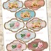 PRINTABLE DIGITAL LABELS French Floral Labels Tags Scrapbooking ...