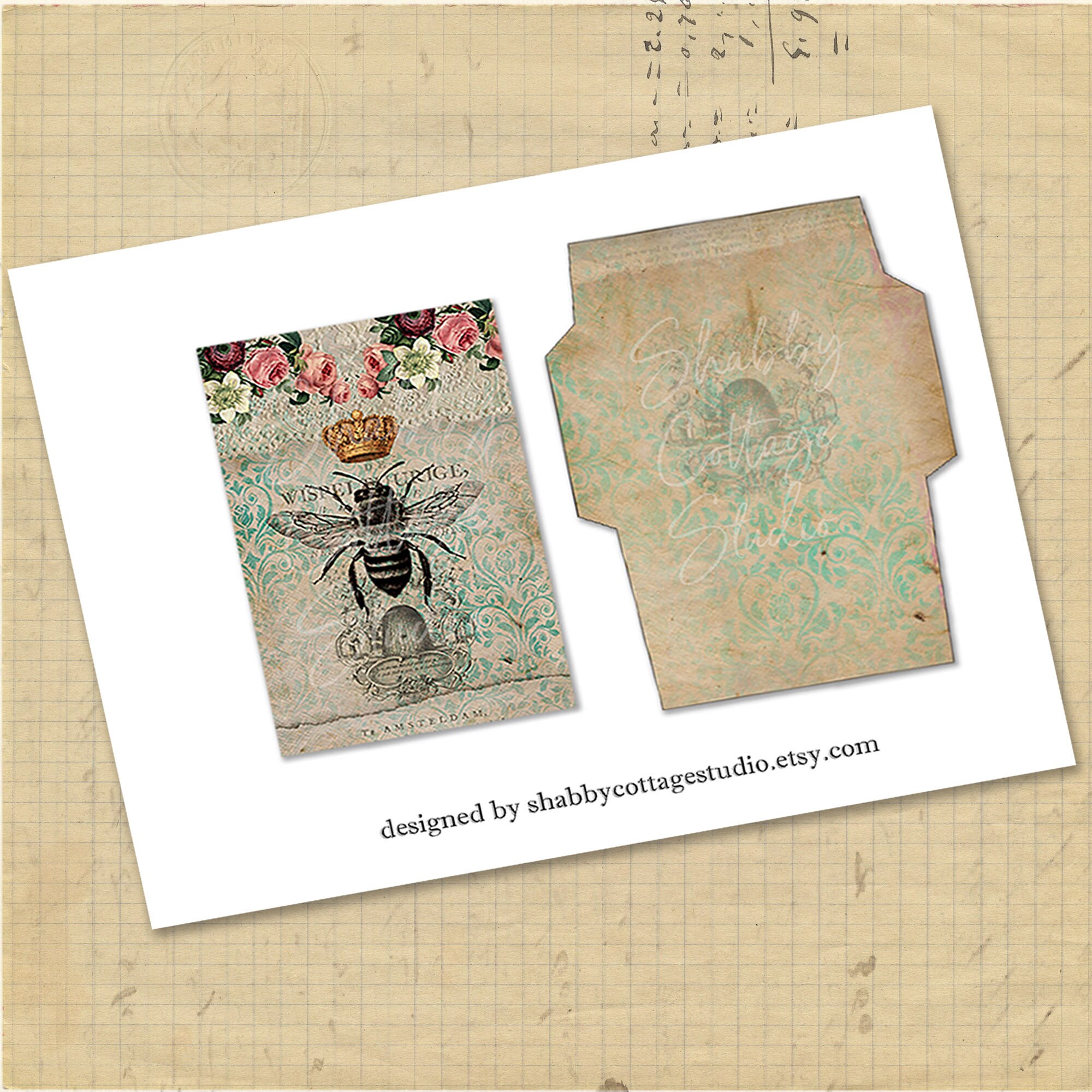 Instant Printable Digital Art or Note Cards With Envelopes - Etsy