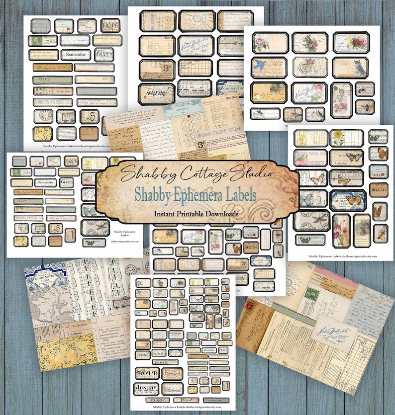Digital Ephemera Labels and Ephemera Masterboards - Digital Labels ...