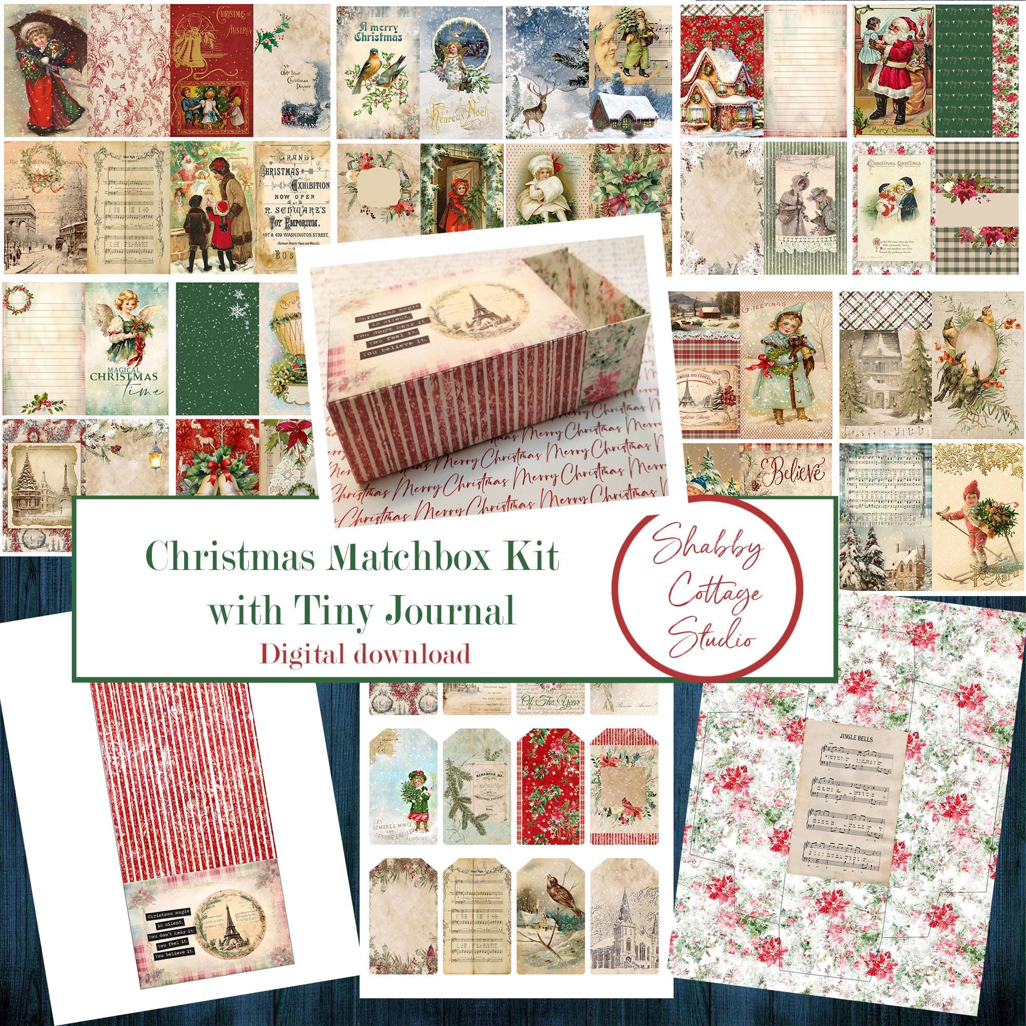 Printable Matchbox Kit With Journal - Digital Download - Christmas ...