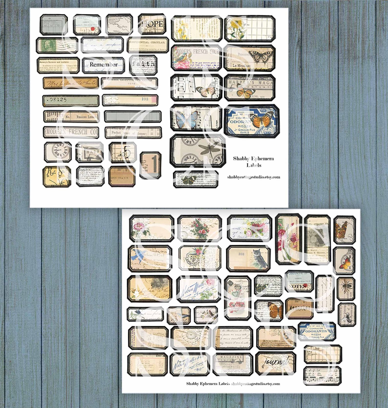 Digital Ephemera Labels and Ephemera Masterboards - Digital Labels ...