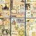 Ephemera Collage Papers Yellow - Printable Paper Pack - Digital Tear ...