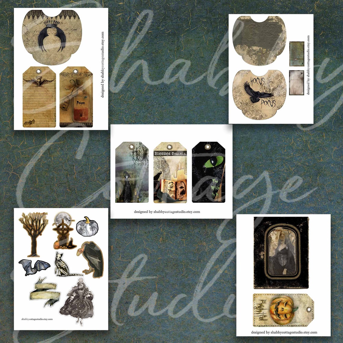 Halloween Digital Journal Kit - Instant Download- All Hallows Eve ...