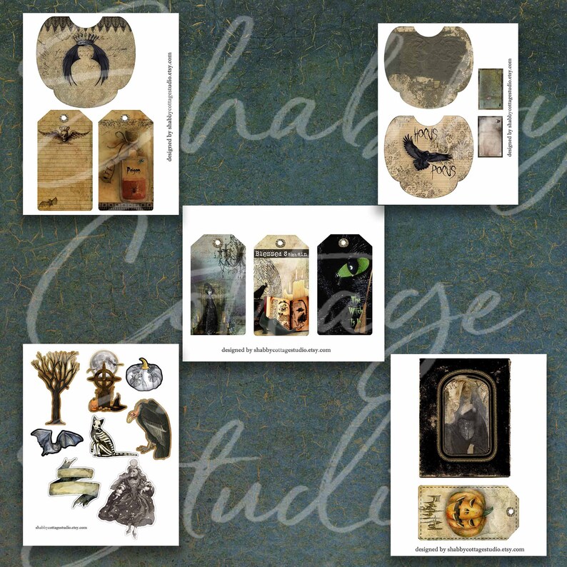 Halloween Digital Journal Kit - Instant Download- All Hallows Eve ...