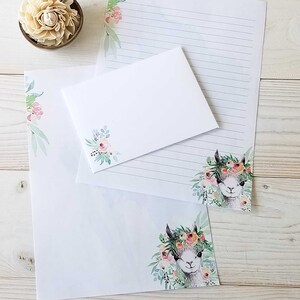 Sweet Llama Printable 8.5x11 Stationery Set Writing Paper - Digital ...