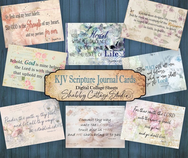 KJV Bible Verses Printable Download Scripture Journal Card - Etsy