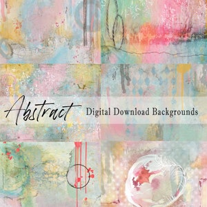 Abstract Printable Paper Pack Instant Digital Download - Journal Papers ...