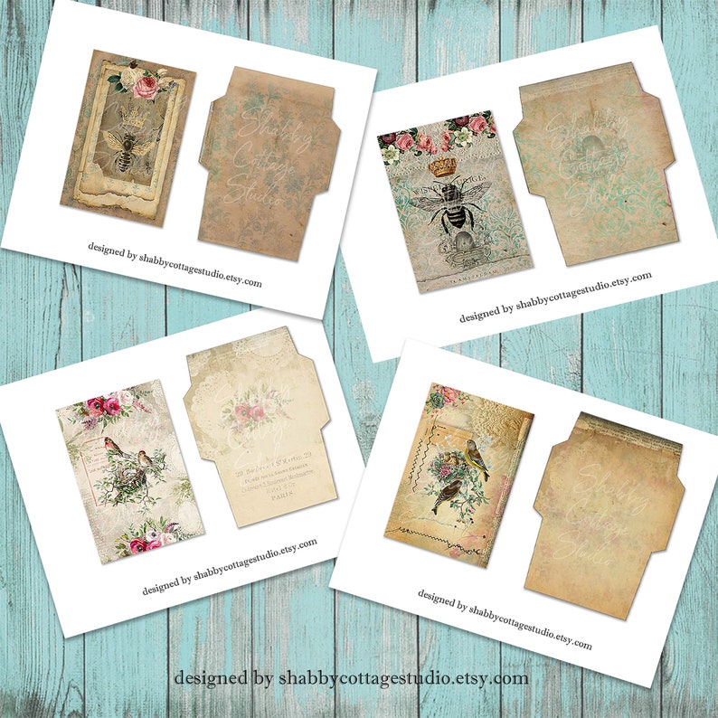 Instant Printable Digital Art or Note Cards With Envelopes - Etsy