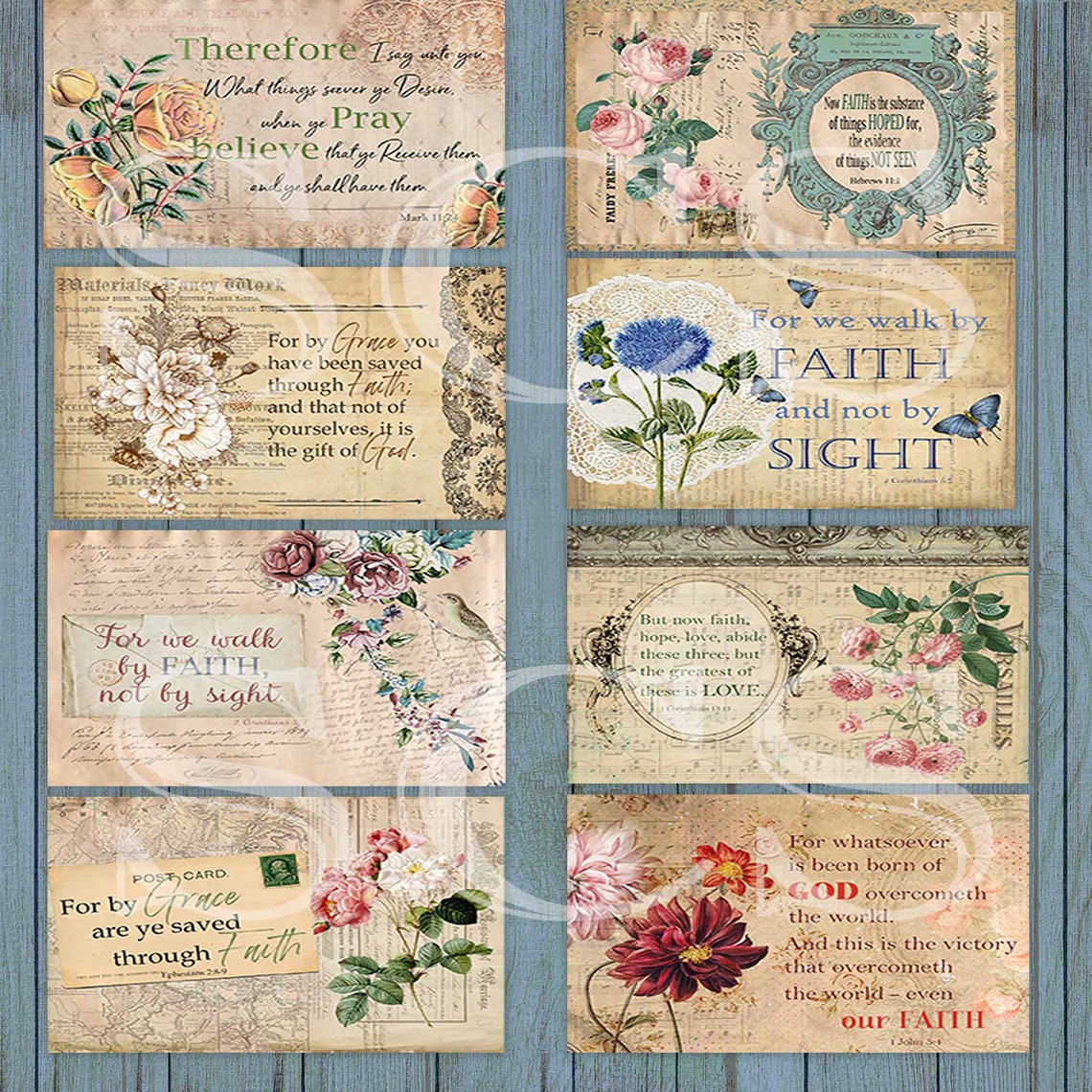 Printable Scripture Journal Cards Scripture Tags Digital - Etsy