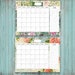 Printable Editable Calendar - Floral Desk Calendar - Instant Digital ...