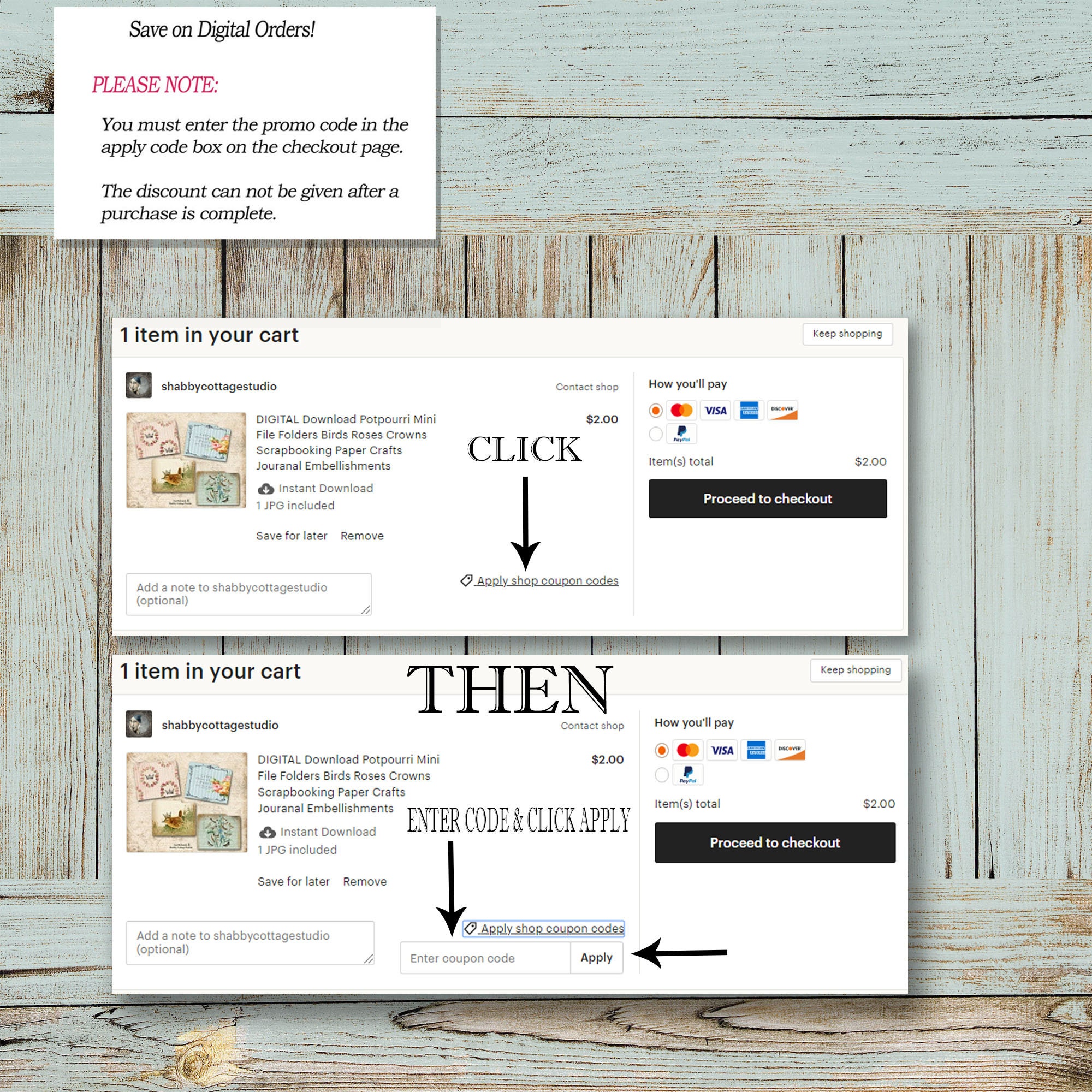 Floral Square Tags Instant Printable Download 4 X - Etsy