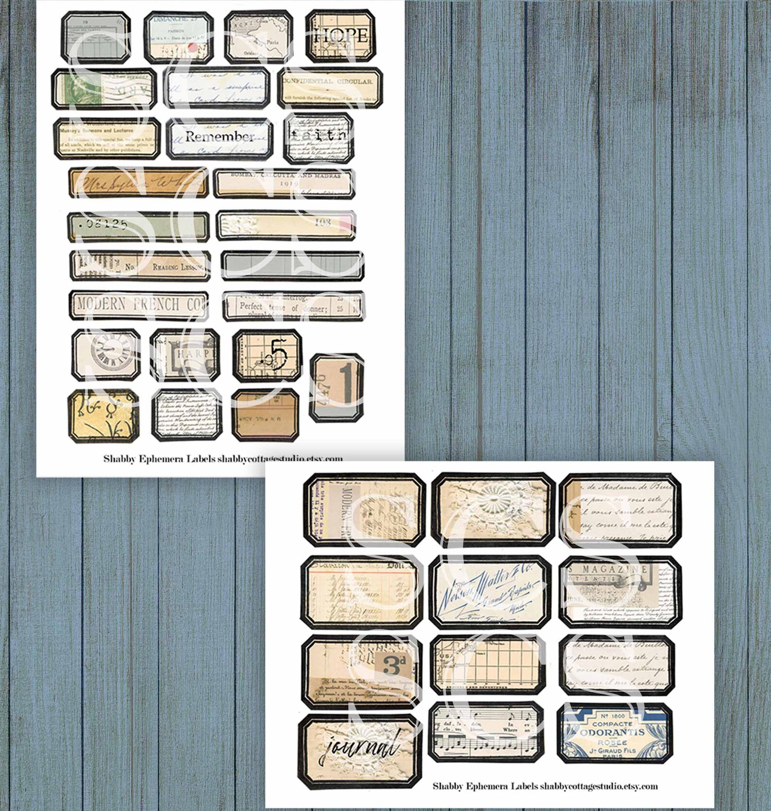 Digital Ephemera Labels and Ephemera Masterboards - Digital Labels ...