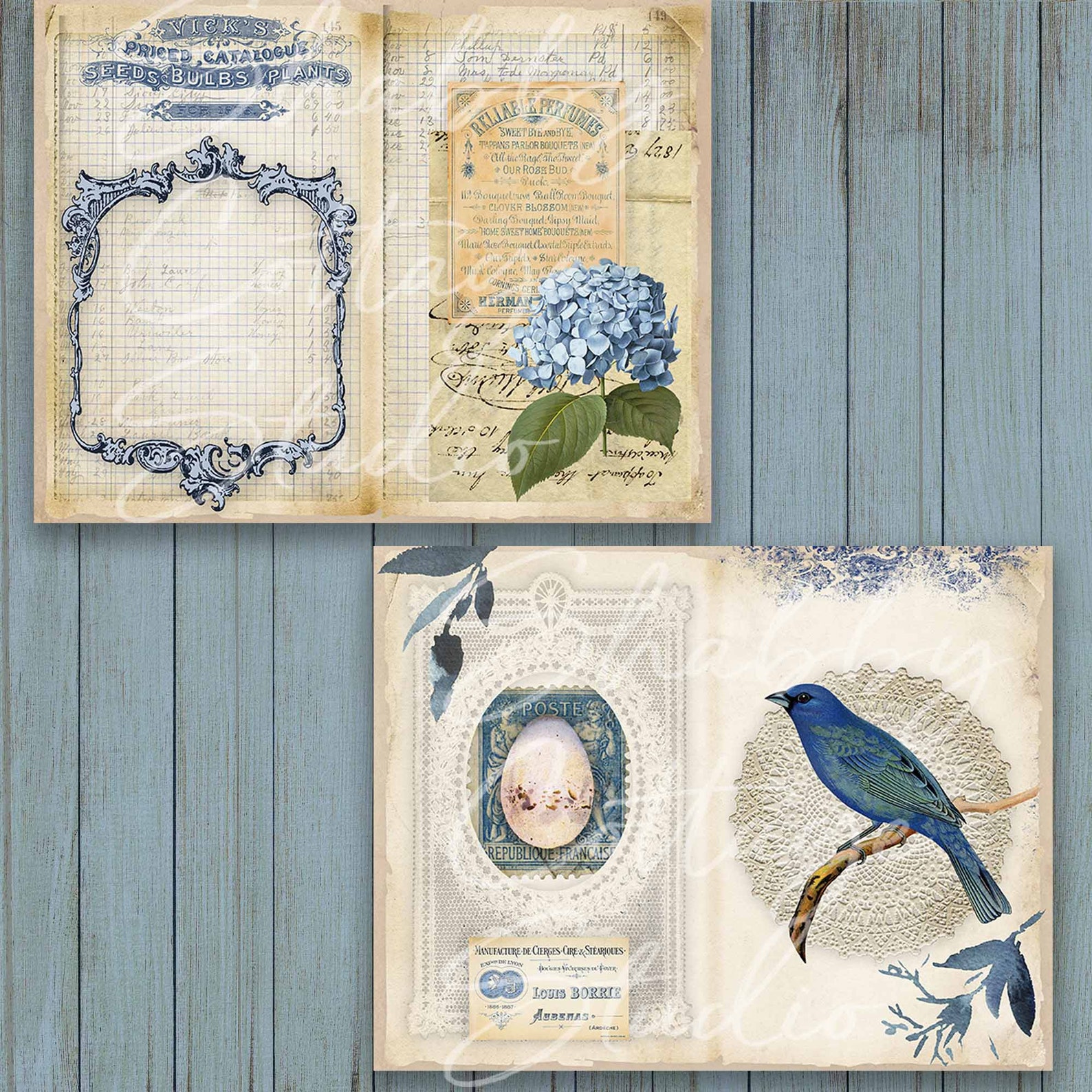 Printable Junk Journal Pages Digital Junk Journal Paper for - Etsy