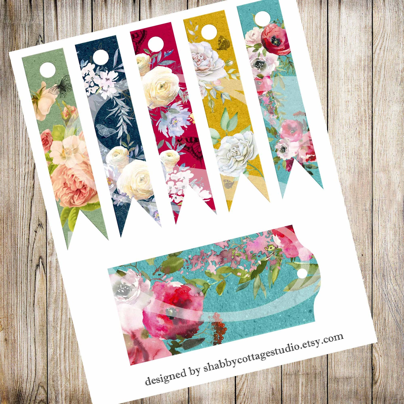 Instant Digital Download Large Printable Tags Heart and - Etsy