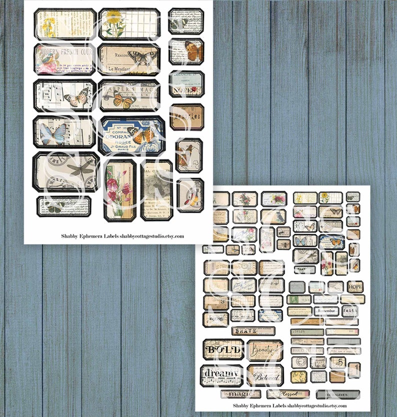 Digital Ephemera Labels and Ephemera Masterboards - Digital Labels ...