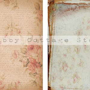 Digital Paper 8.5x11 Inch INSTANT DOWNLOAD 6 Pack Vintage Love ...