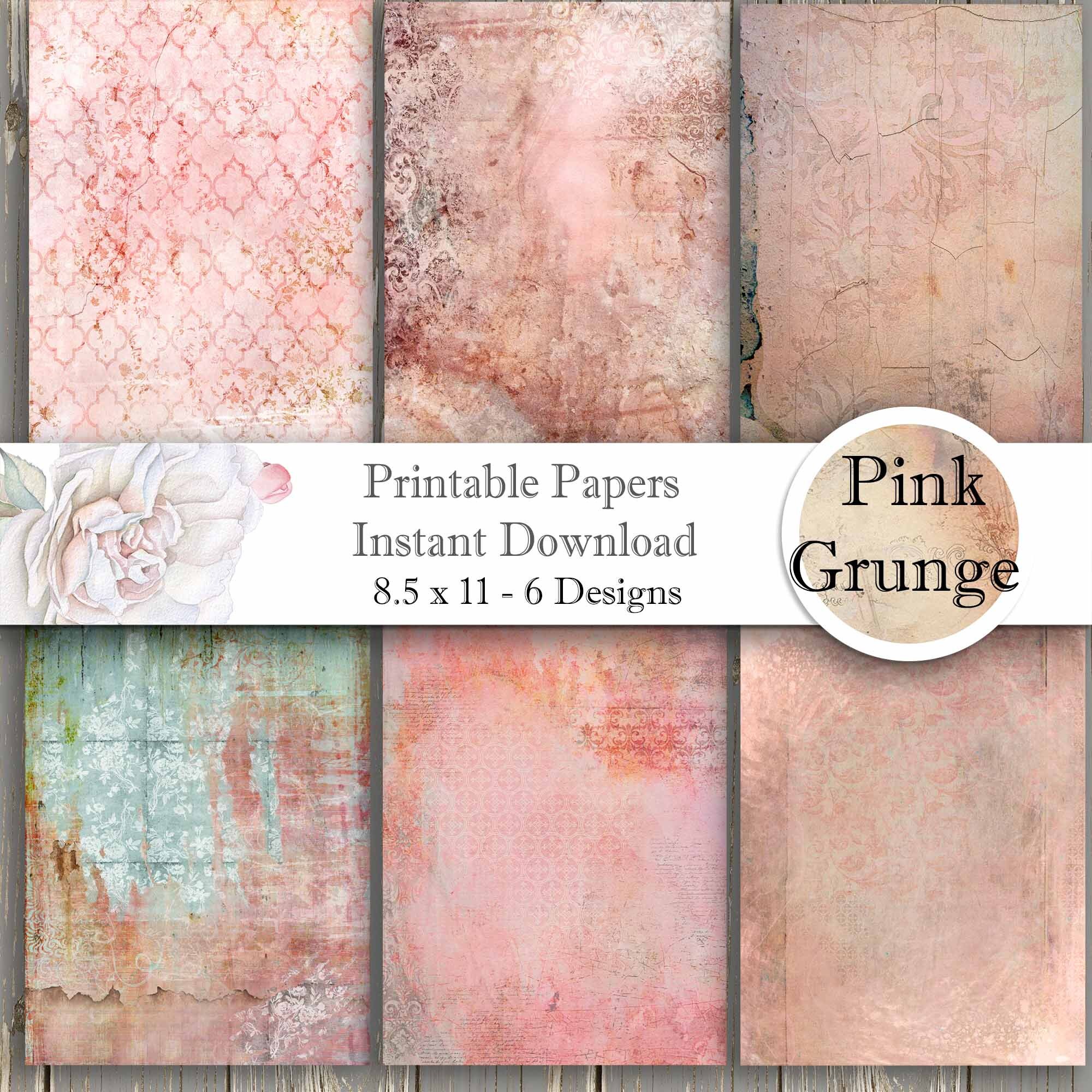 Printable Paper Pack Instant Digital Download Journal Papers | Etsy