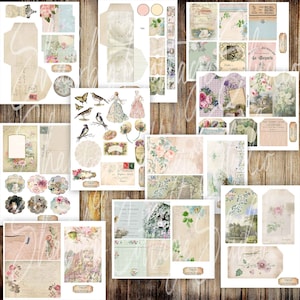Cottage Lane Junk Journal Kit - Printable Cottagecore Journal - Digital ...