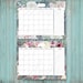 Printable Editable Calendar Floral Desk Calendar Instant Digital ...
