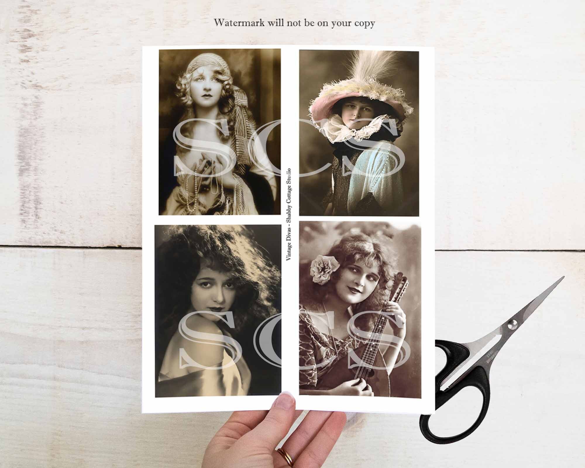Vintage Divas Digital Collage Sheets Ladies Instant - Etsy