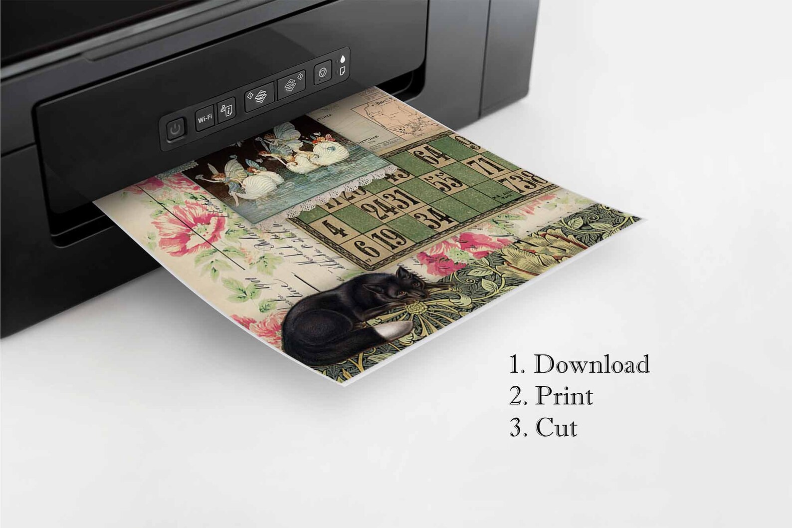 Ephemera Collage Papers 6 Digital Ephemera for Junk Journals - Etsy