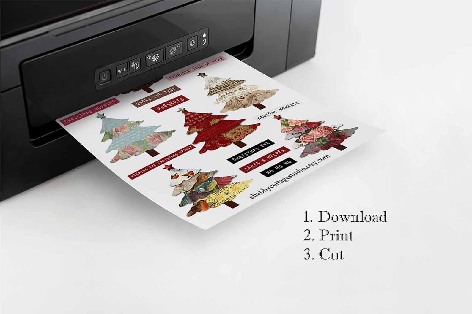 Journal Elements Digital Collage Sheet - Printable Download - Shabby ...