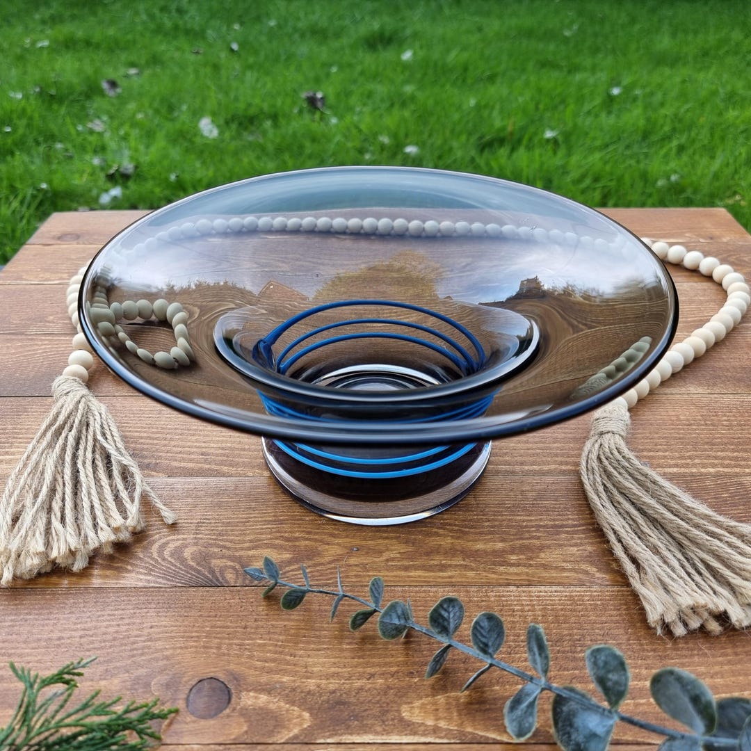 Vintage Studio Glass Bowl, Table Center Piece, Home Gift. Made by ...