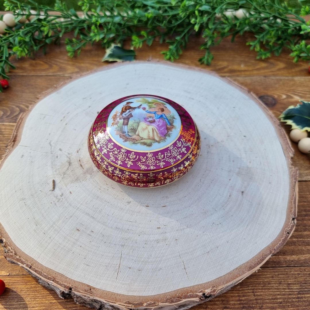 Vintage Limoges Trinket Box, Mid Century French Collectibles - Etsy